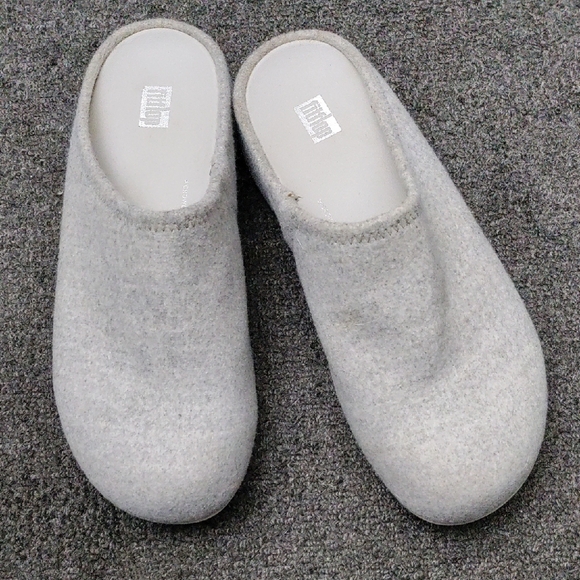 Fitflop | Shoes | Fitflop Shuv Felt Grey Heather Clogs | Poshmark